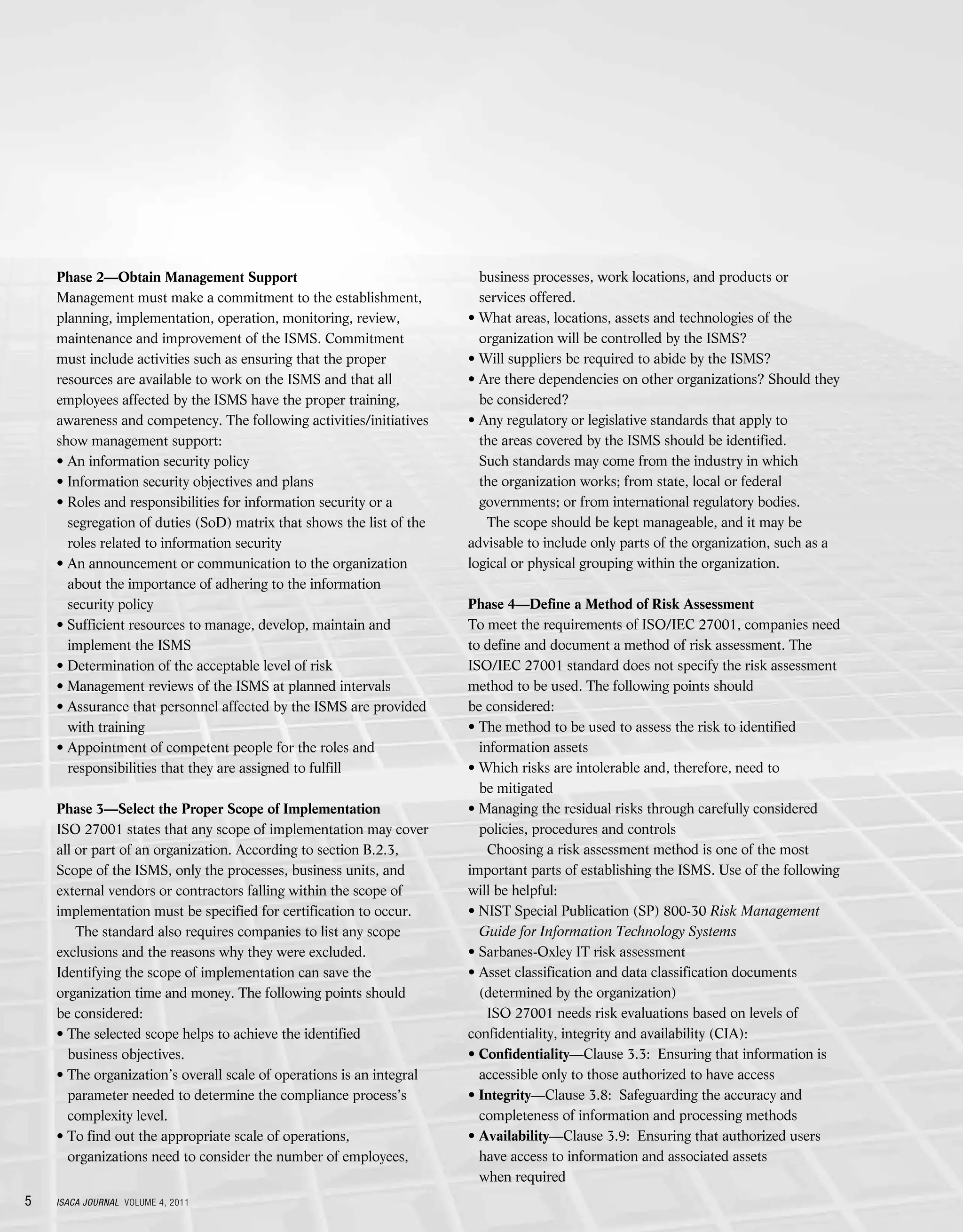 Planning for-and implementing ISO 27001 | PDF