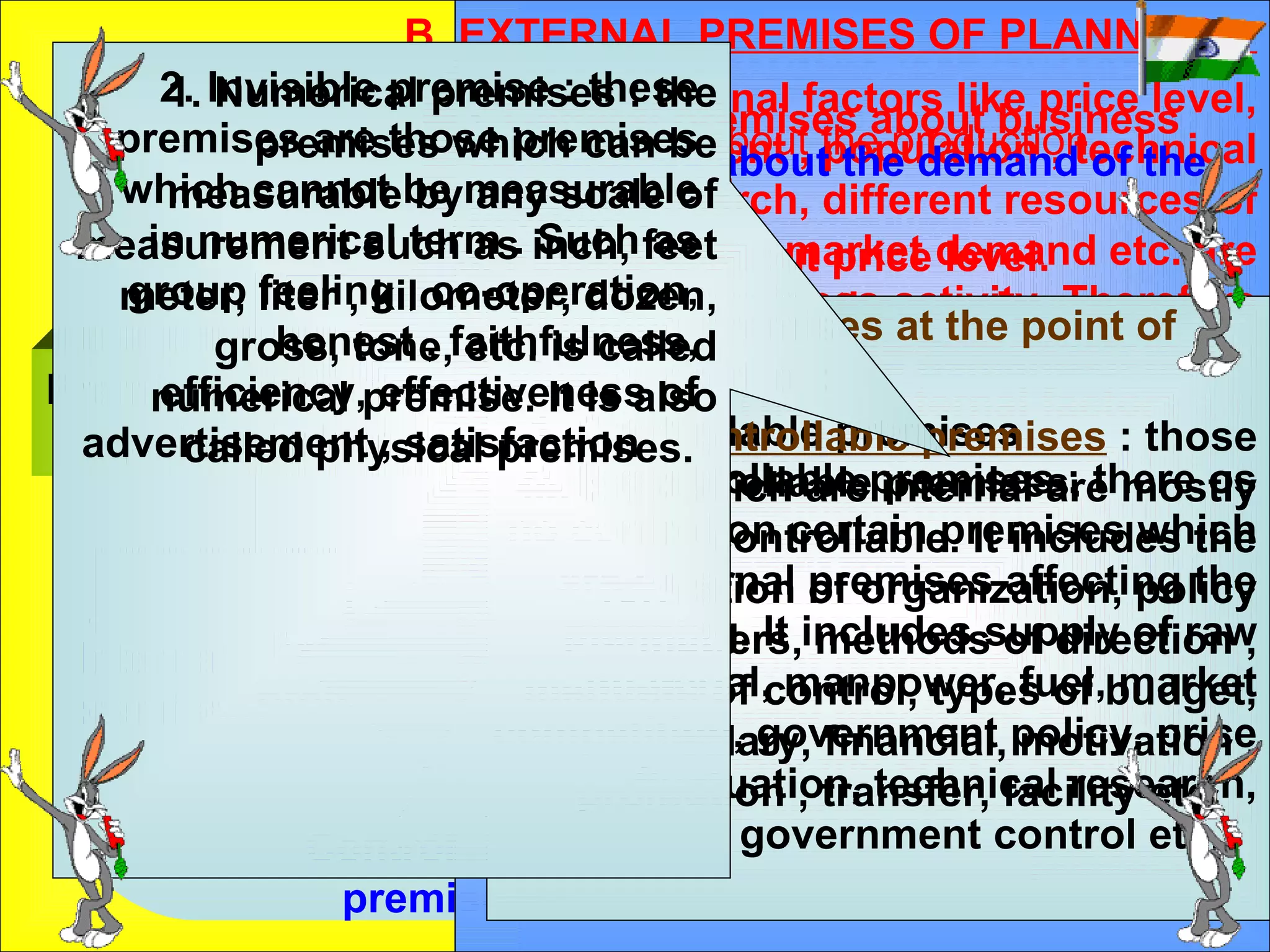 Planning Premises | PPT
