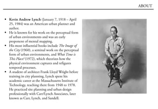 Planning principle-philosophy of kevin lynch | PDF