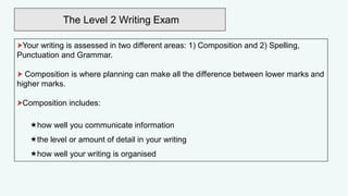FS English Level 2 - March 14, 2023 (Writing: Planning the exam writing ...