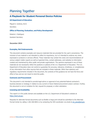 A Playbook for Student Cell Phone and Personal Device Use | PDF