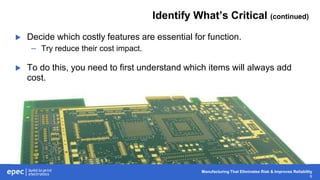 Planning Your High-Tech PCB Design for the Lowest Possible Cost | PPT