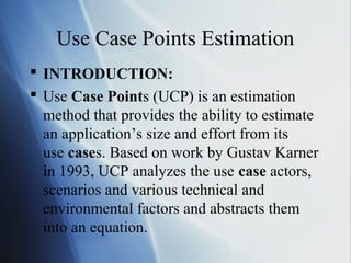 use case point estimation | PPT