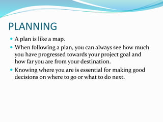 Planning, some basic concepts | PPTX
