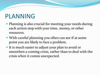 Planning, some basic concepts | PPTX