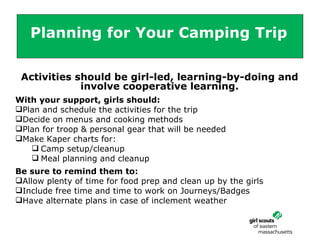 Planning A Camping Experience | PPT