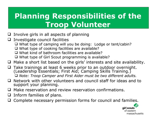 Planning A Camping Experience | PPT