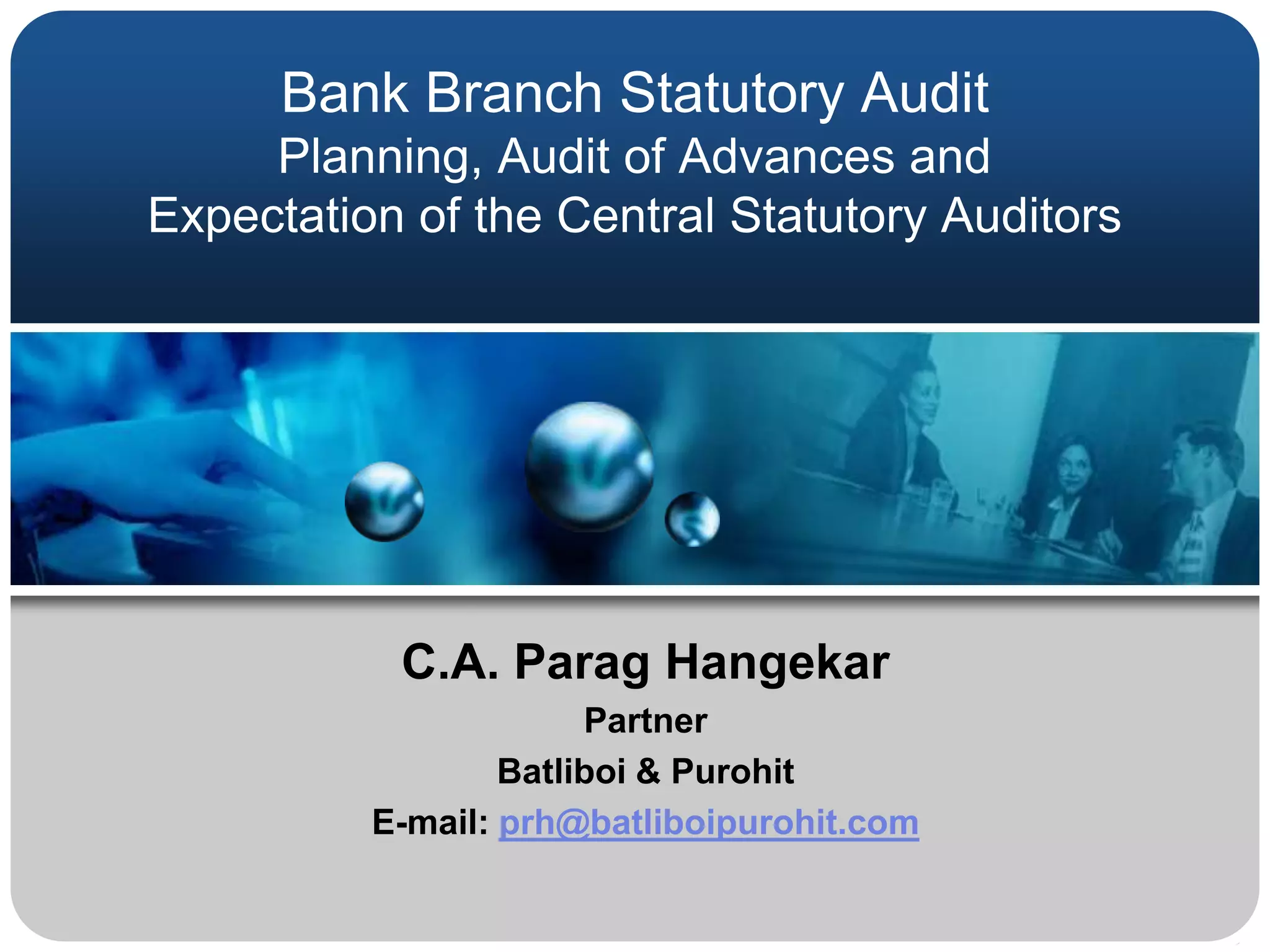 Bank Branch Audit | PPTX