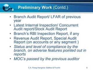 Bank Branch Audit | PPTX