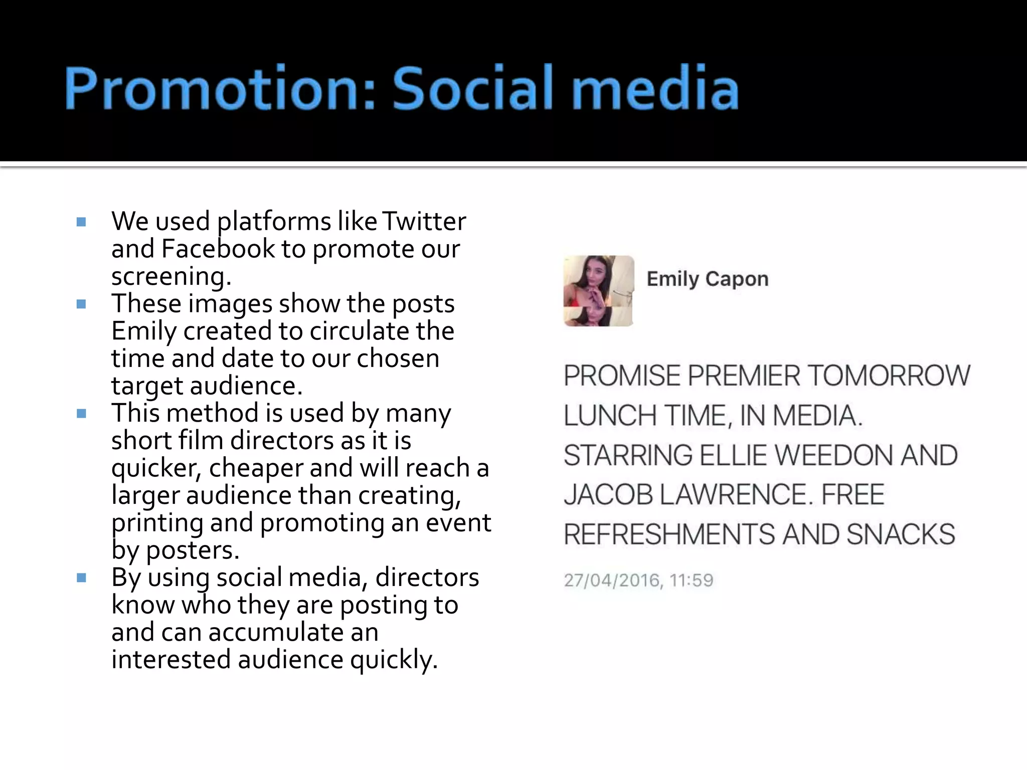 Planning a film screening | PPTX