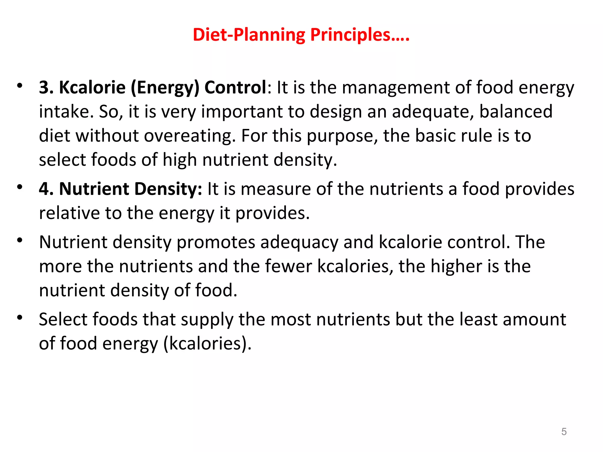 Planning a healthy diet | PPT