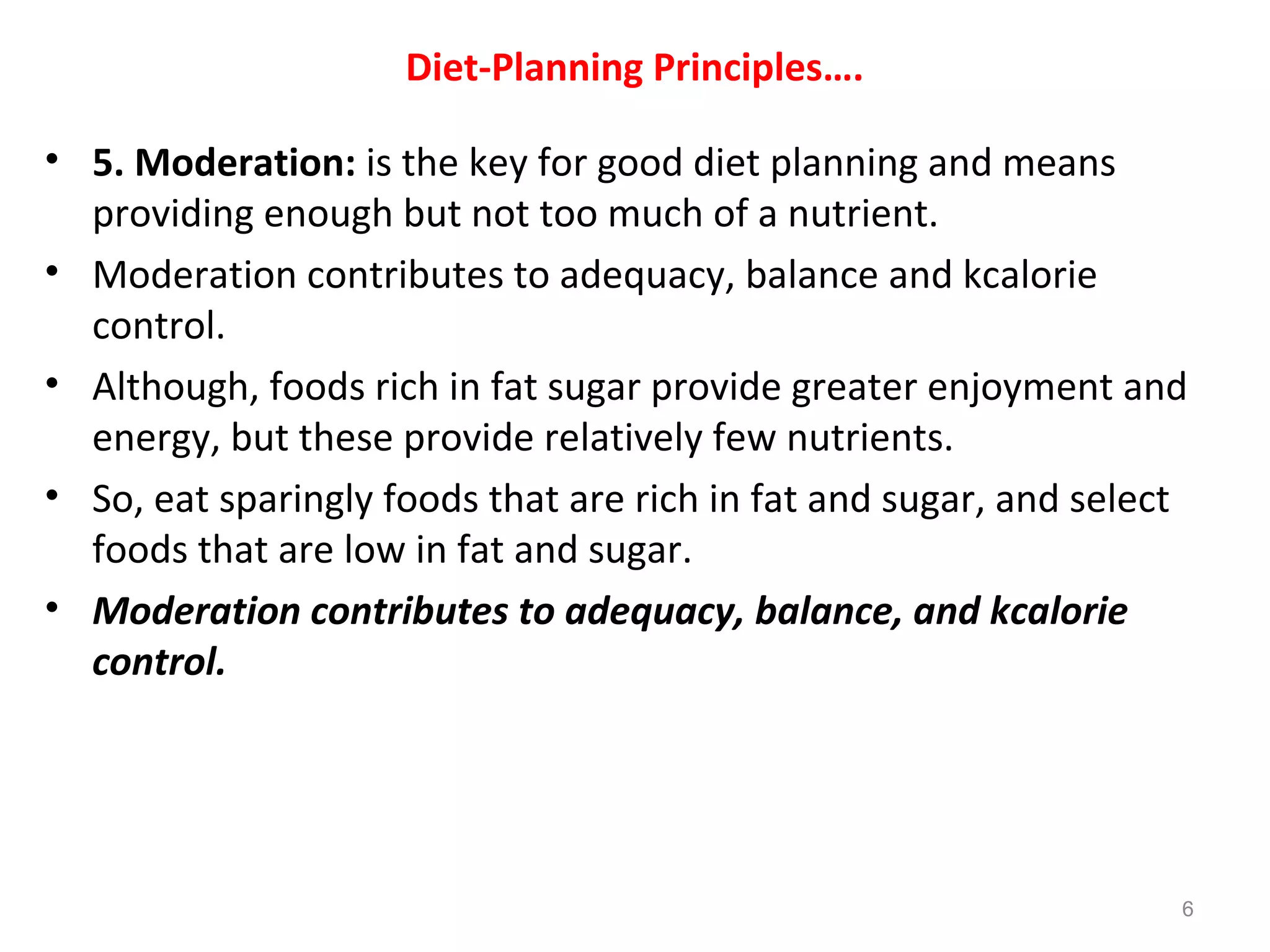 Planning a healthy diet | PPT