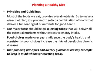 Planning a healthy diet | PPT