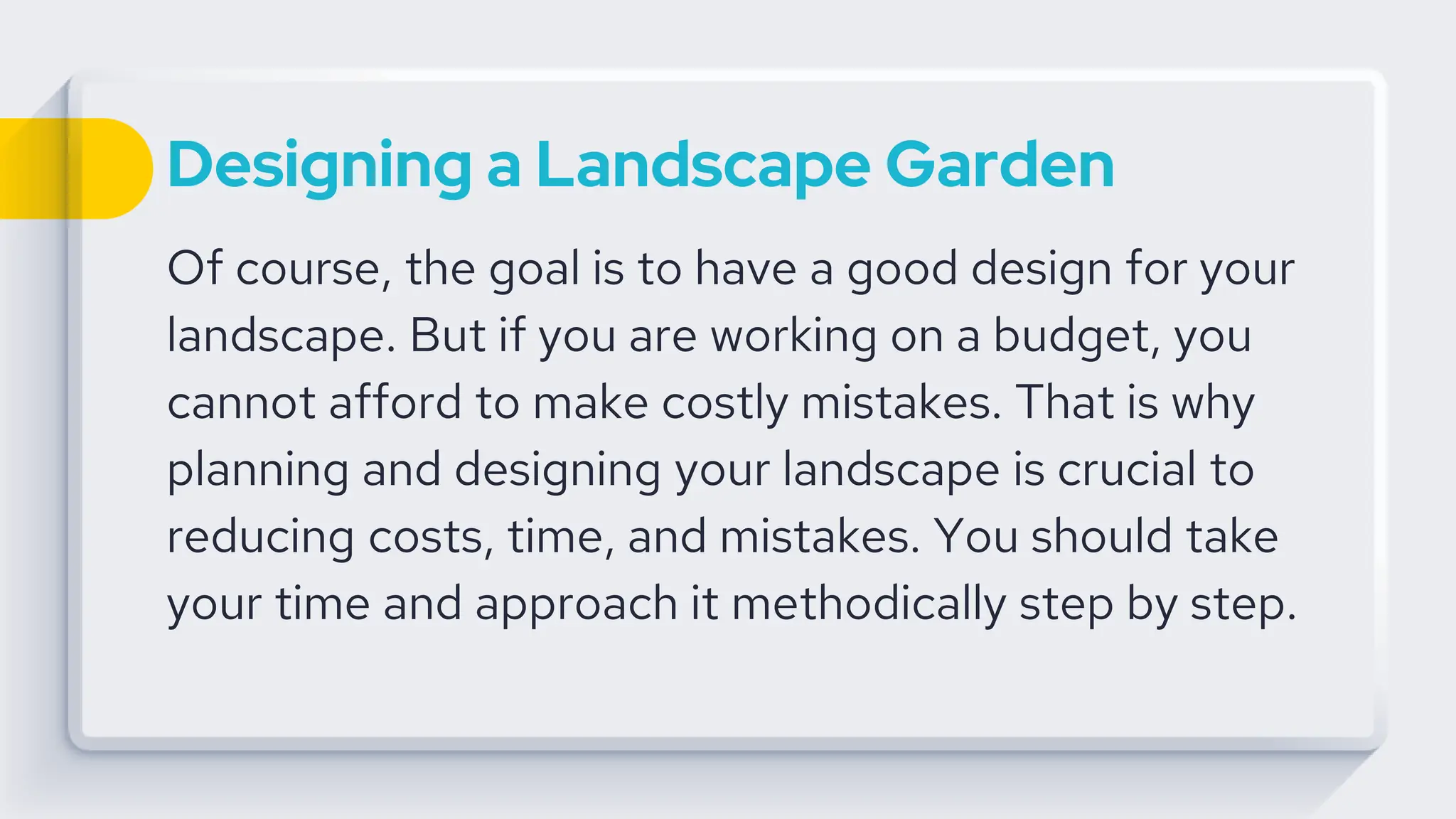 Planning a Landscape Garden Slideshow PPT | PPTX