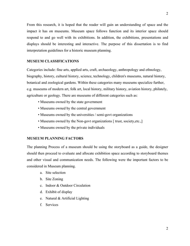 Planning analysis and design of museum building | PDF