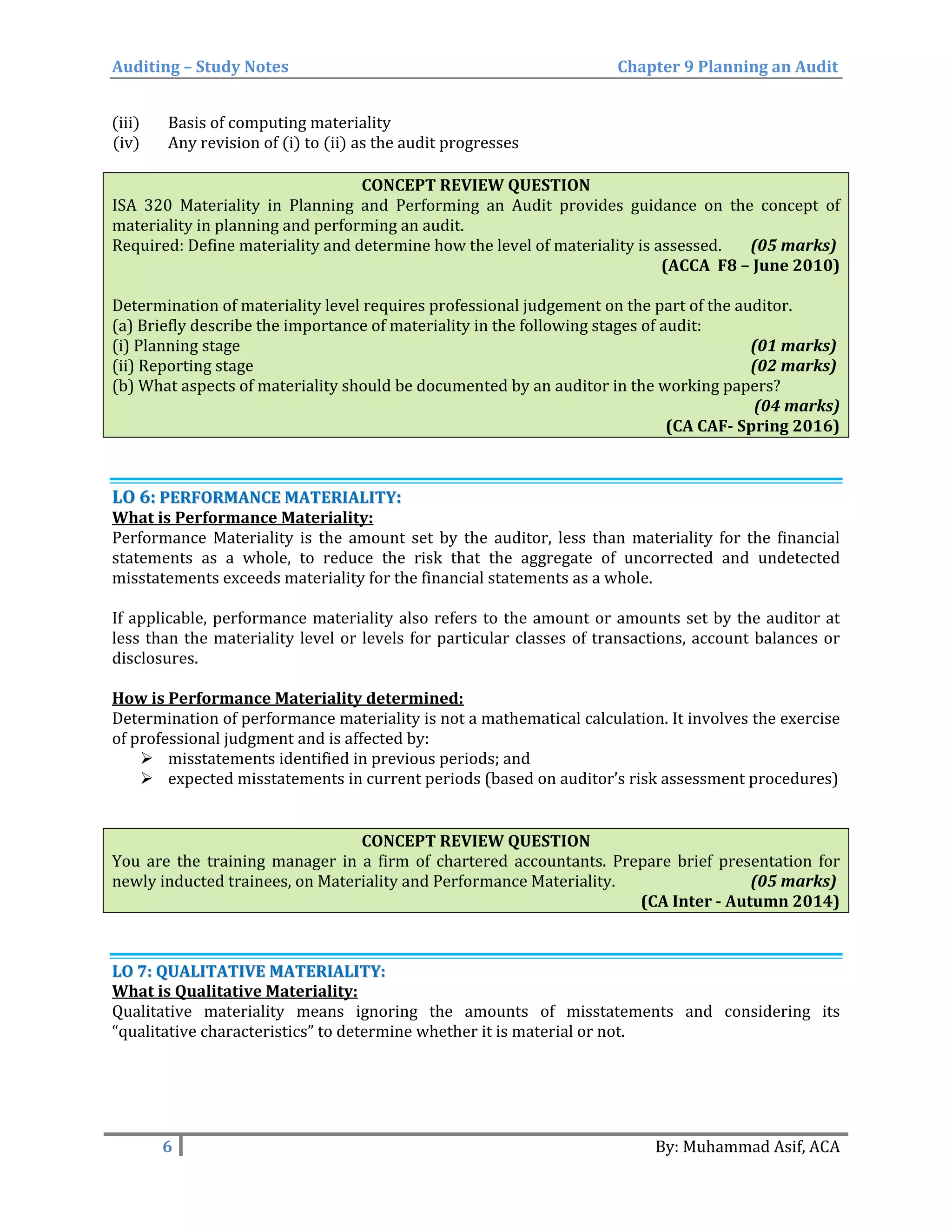 PLANNING AND AUDIT | PDF
