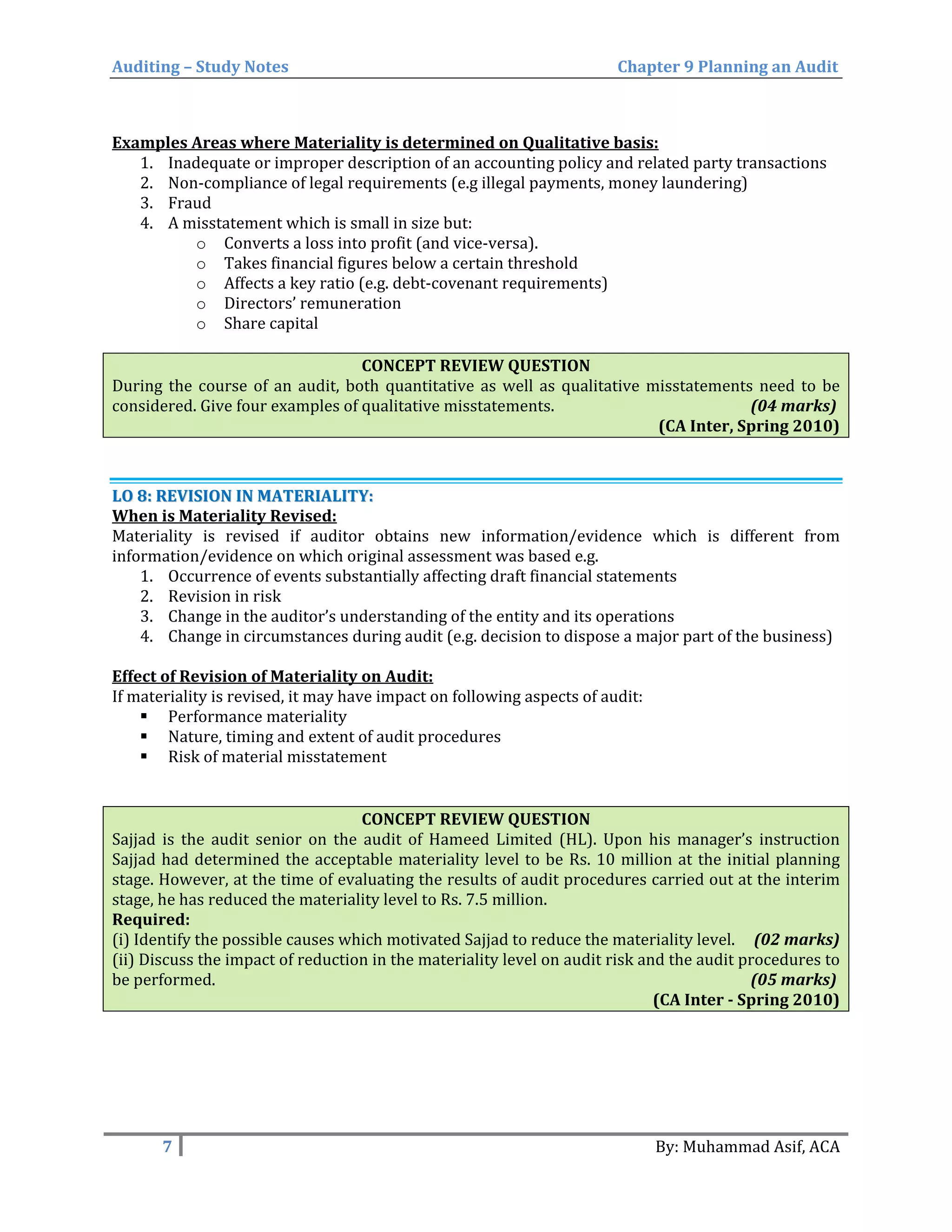 PLANNING AND AUDIT | PDF