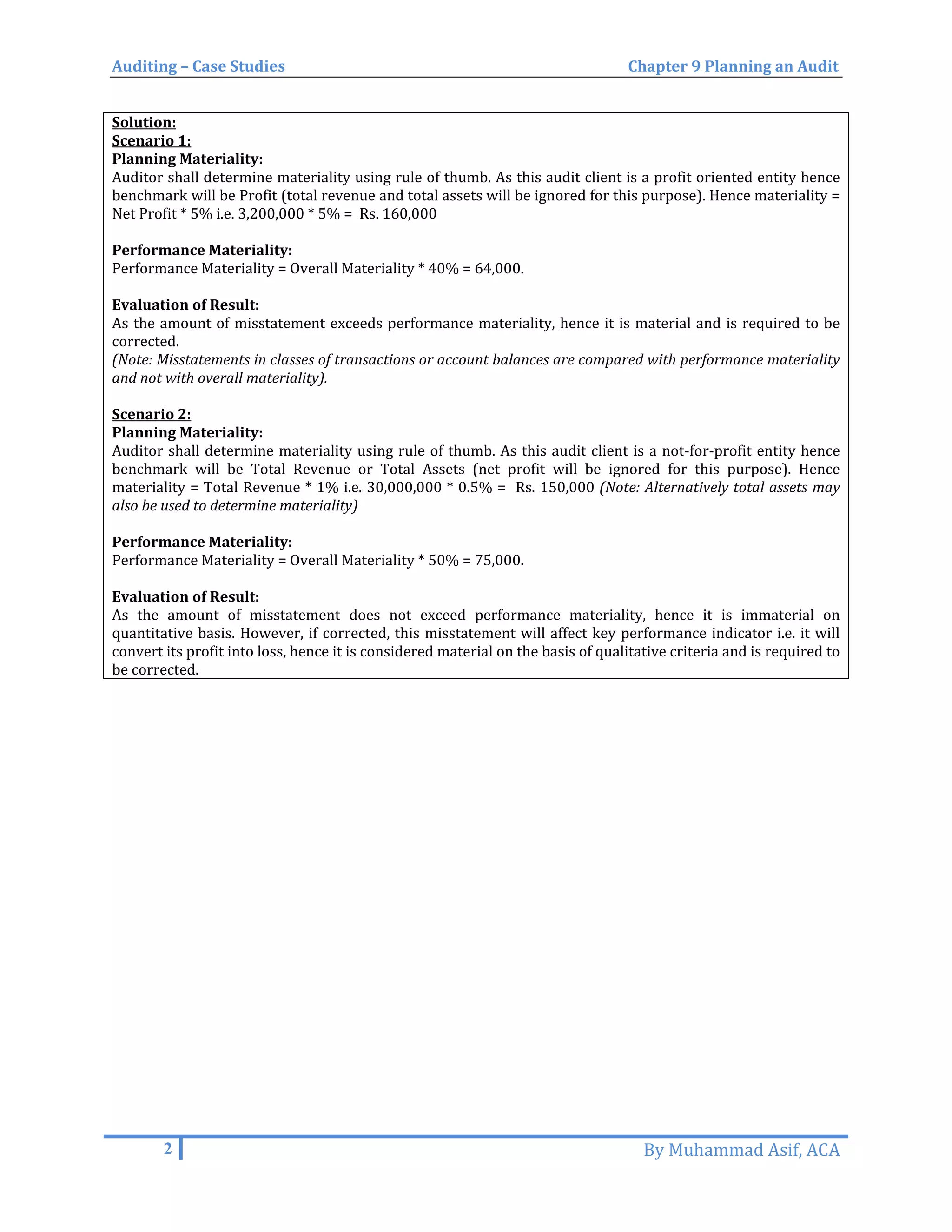 PLANNING AND AUDIT | PDF