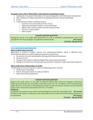 PLANNING AND AUDIT | PDF