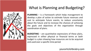 Planning and Budgeting | PPTX