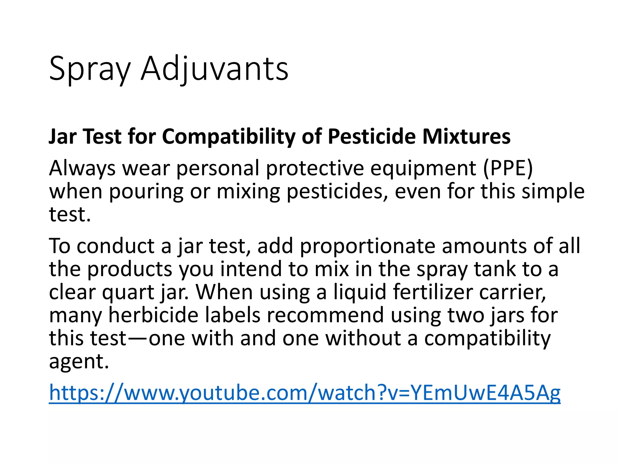 Planning and Calibration of Pesticide Application | PDF