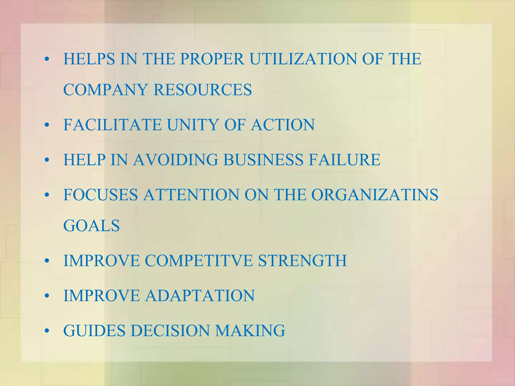 Planning and controlling | PPTX