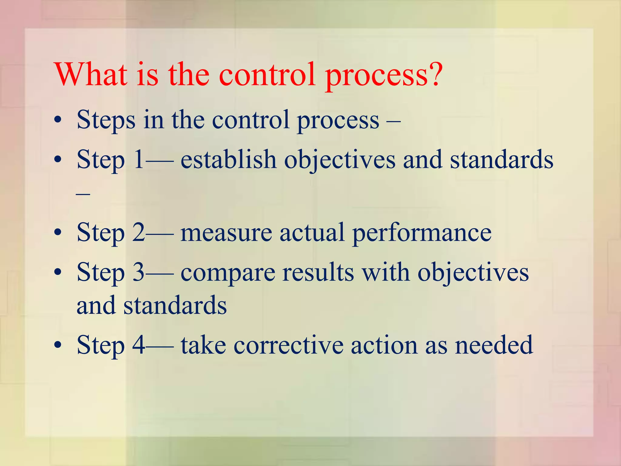 Planning and controlling | PPTX