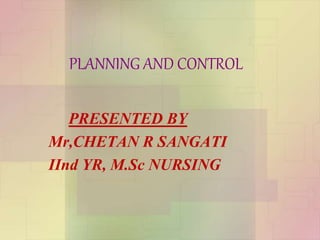 Planning and controlling | PPTX