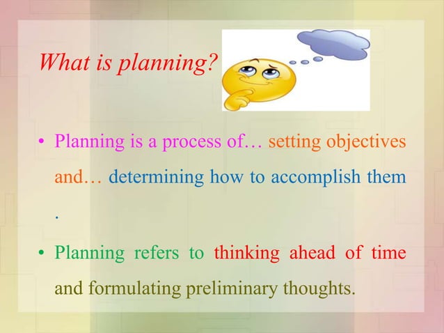 Planning and controlling | PPTX