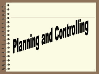 Planning And Controlling | PPT
