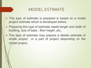Planning and cost analysis of the commercial building | PPTX