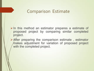 Planning and cost analysis of the commercial building | PPTX