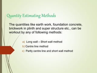 Planning and cost analysis of the commercial building | PPTX