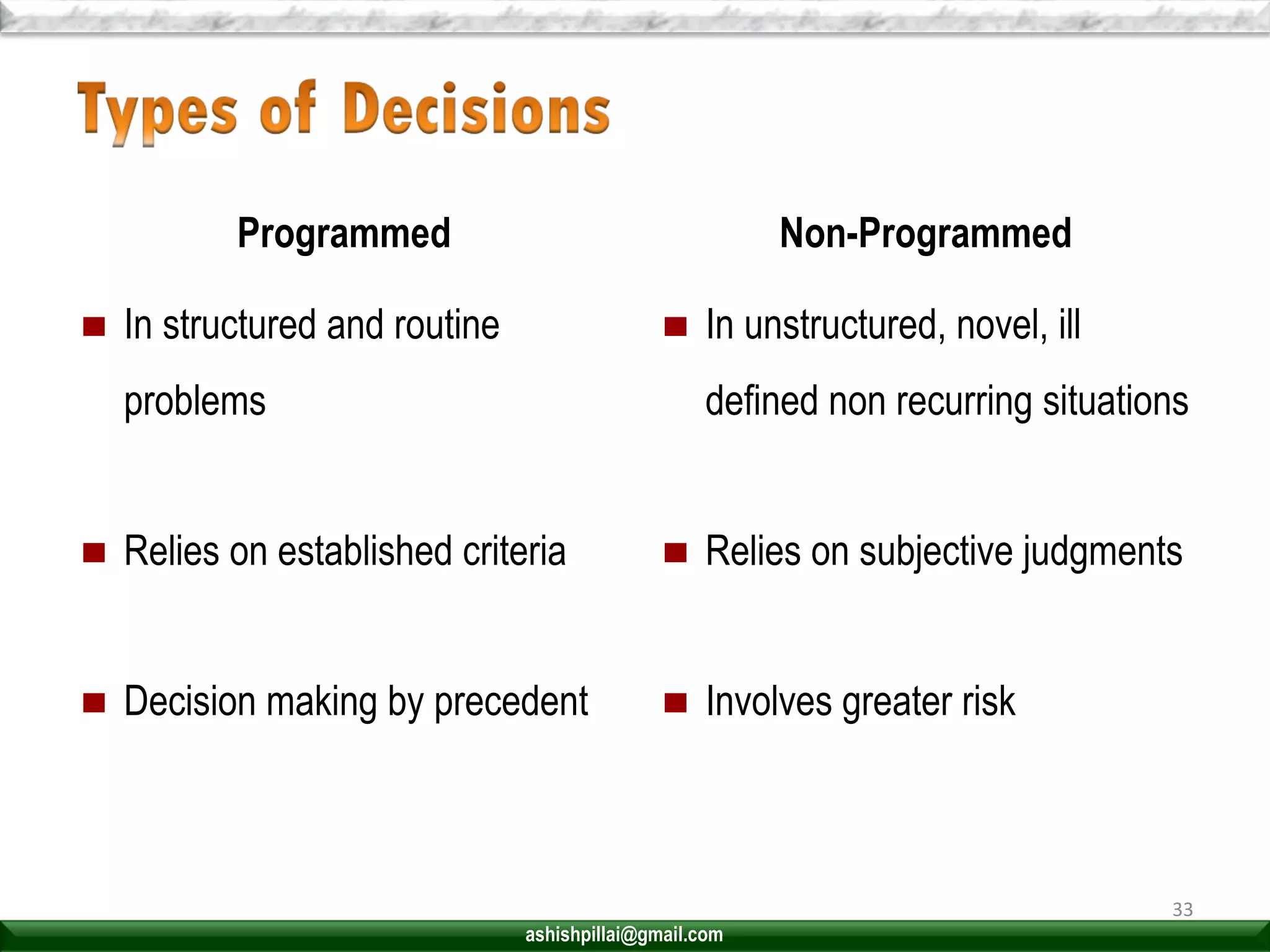 Planning and decision making | PPT