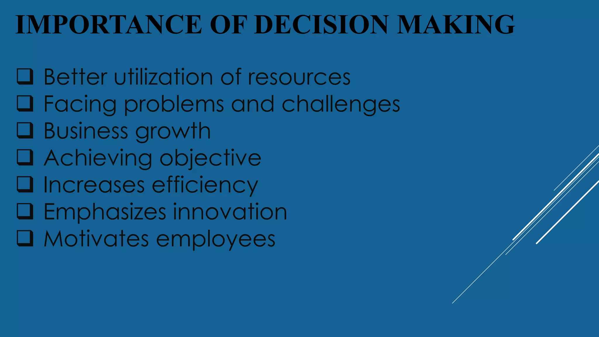 Planning and decision making | PPTX