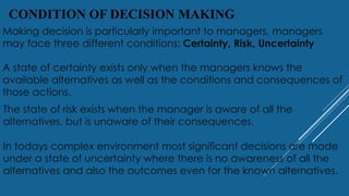 Planning and decision making | PPTX