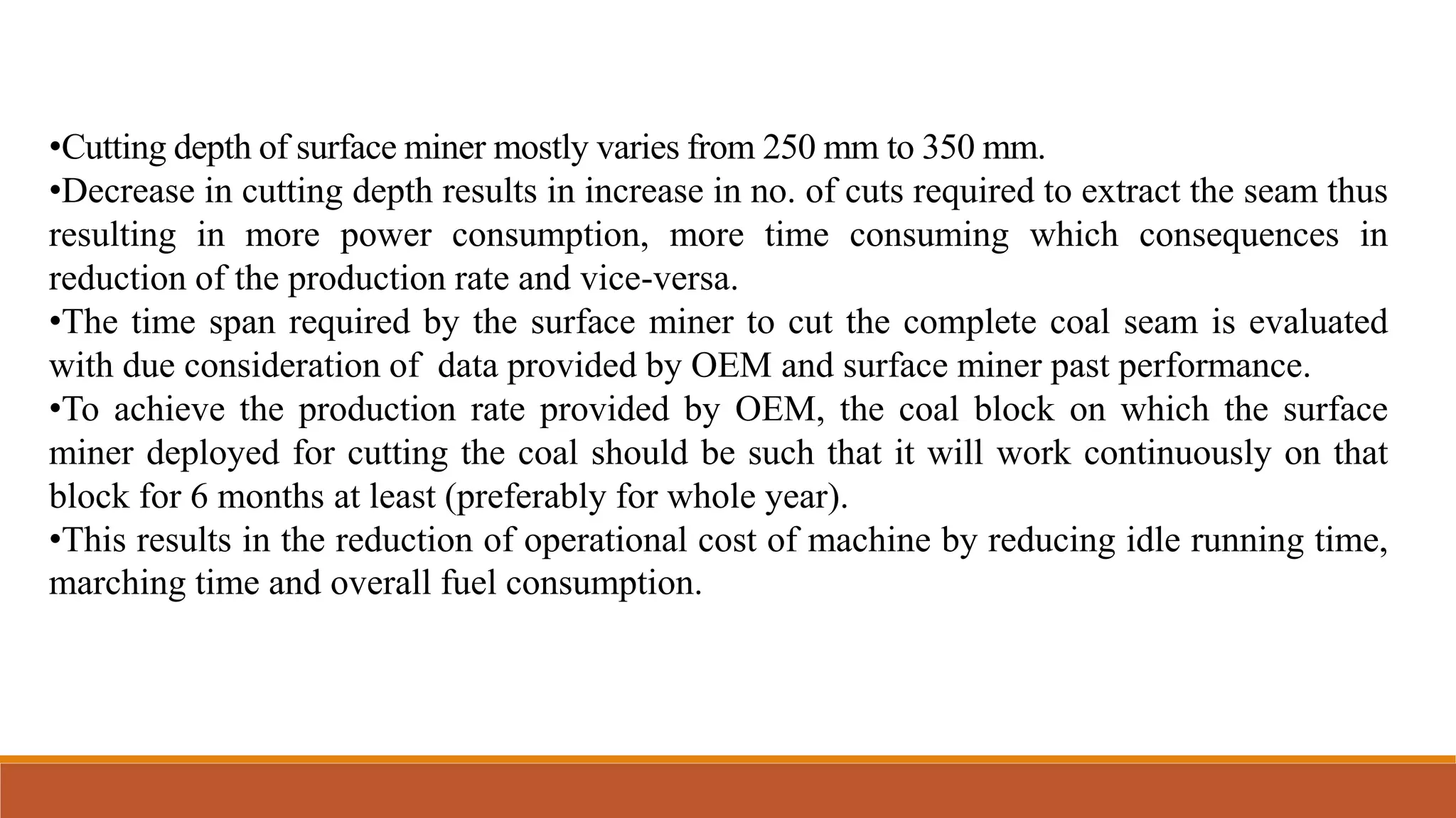 Planning And Deployment Of Csm At Moderate Depth Opencast Mines A Bla