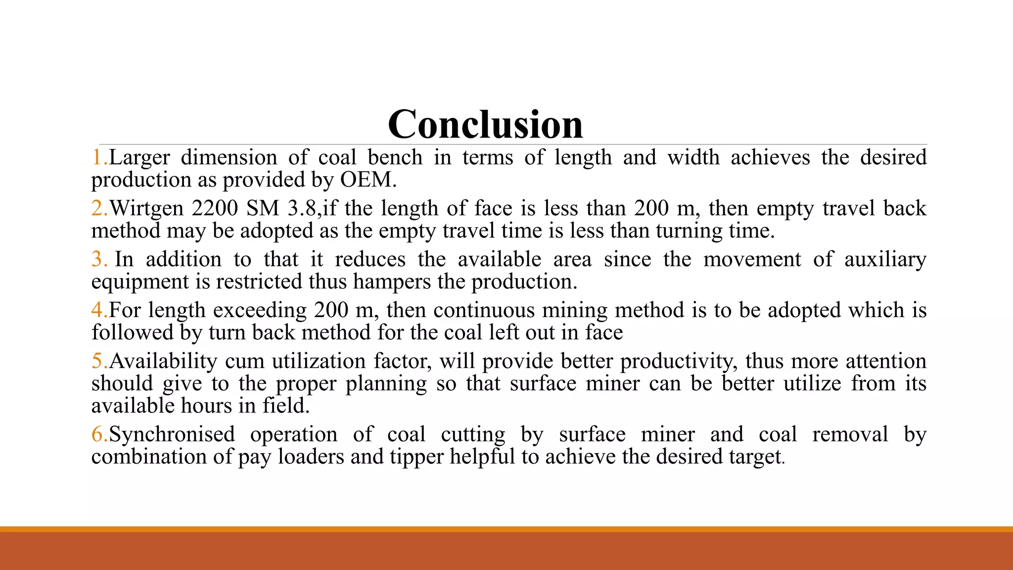 Planning And Deployment Of Csm At Moderate Depth Opencast Mines A Bla