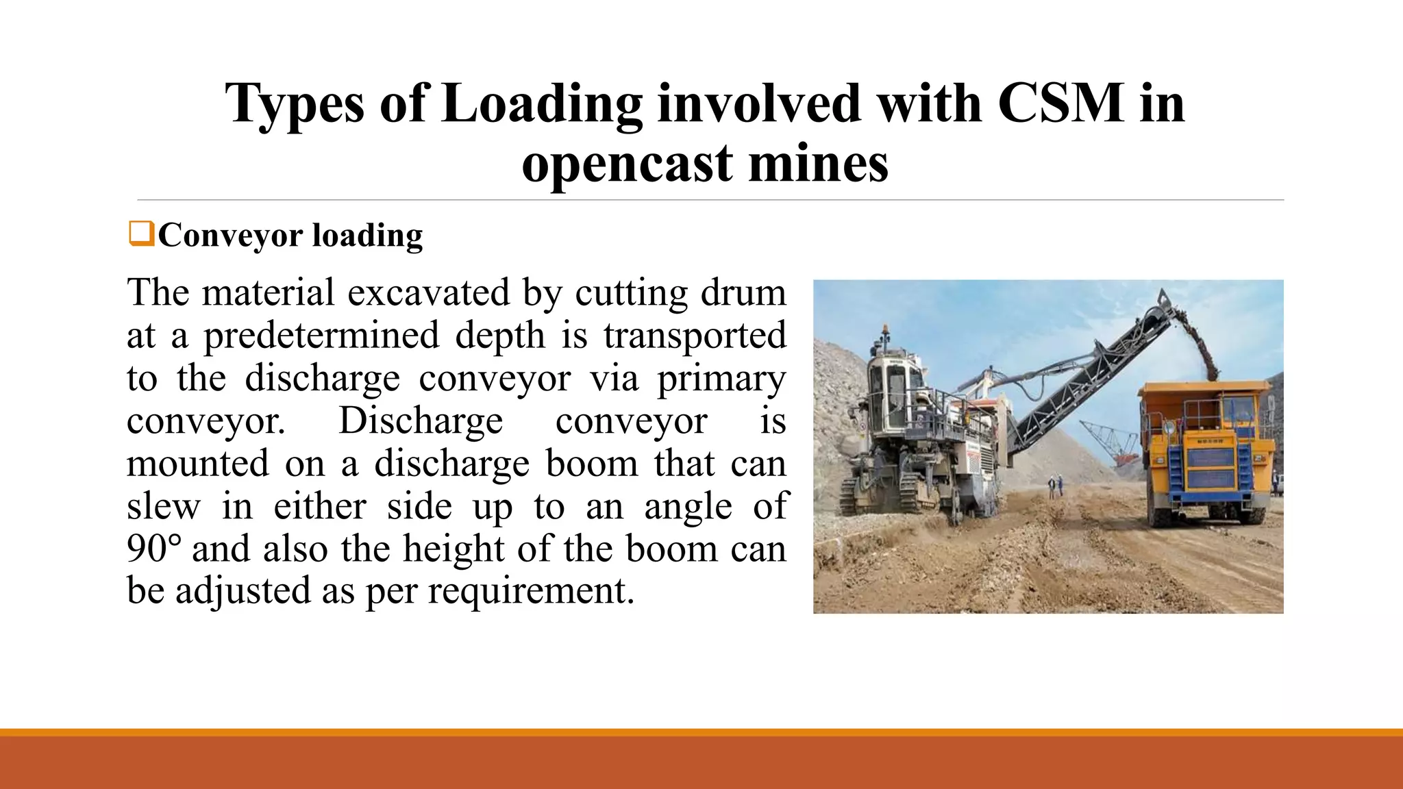 Planning and deployment of CSM at moderate depth opencast mines-a bla…