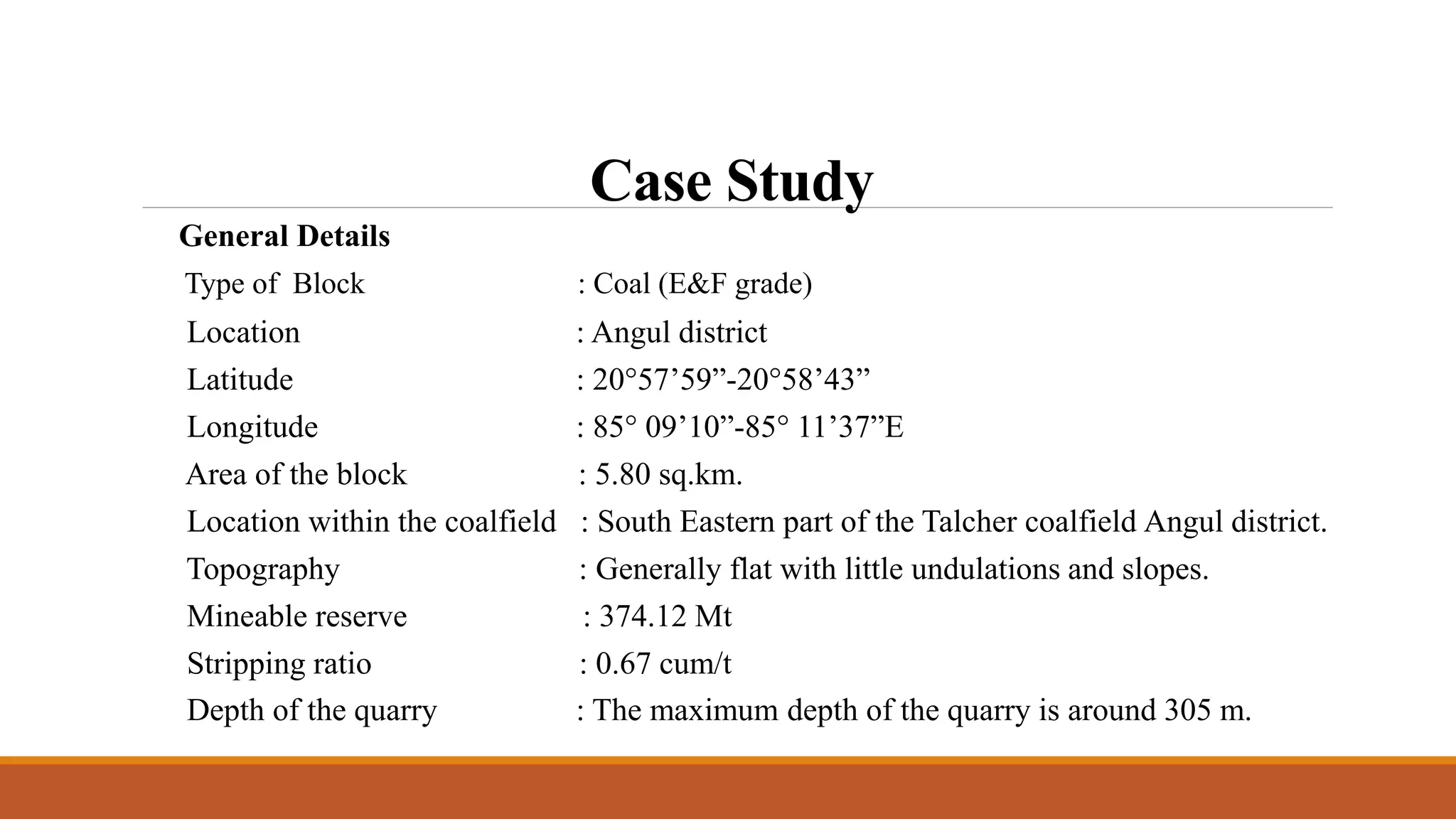 Planning And Deployment Of Csm At Moderate Depth Opencast Mines A Bla