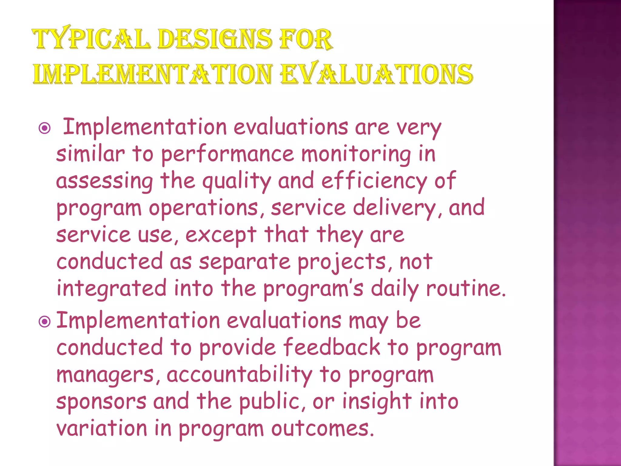 Planning and Designing Evaluation | PPTX
