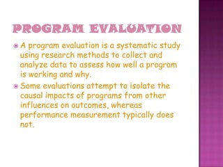 Planning and Designing Evaluation | PPTX