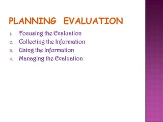 Planning and Designing Evaluation | PPTX