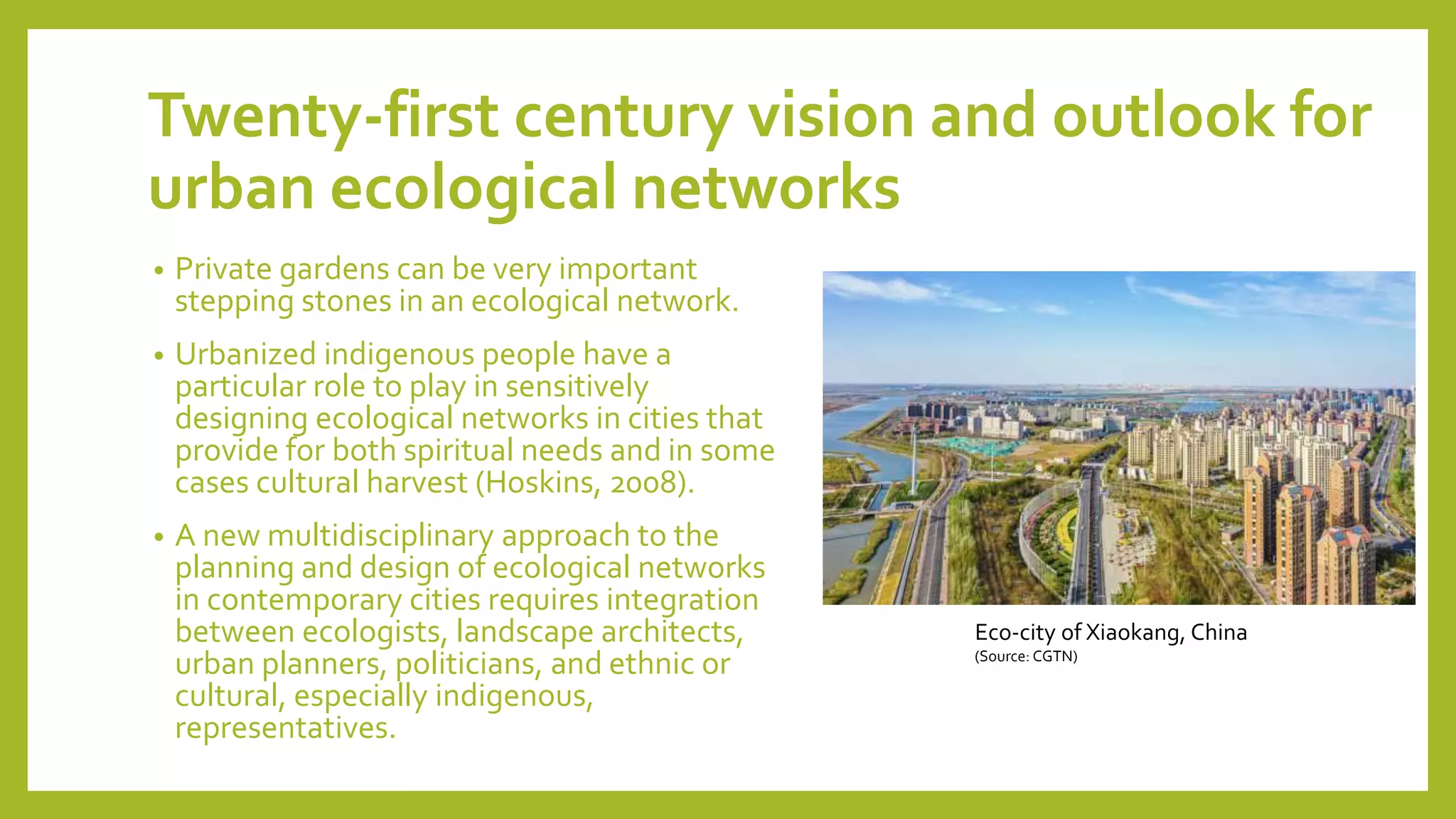 PLANNING AND DESIGN OF ECOLOGICAL NETWORKS IN URBAN AREAS.pptx