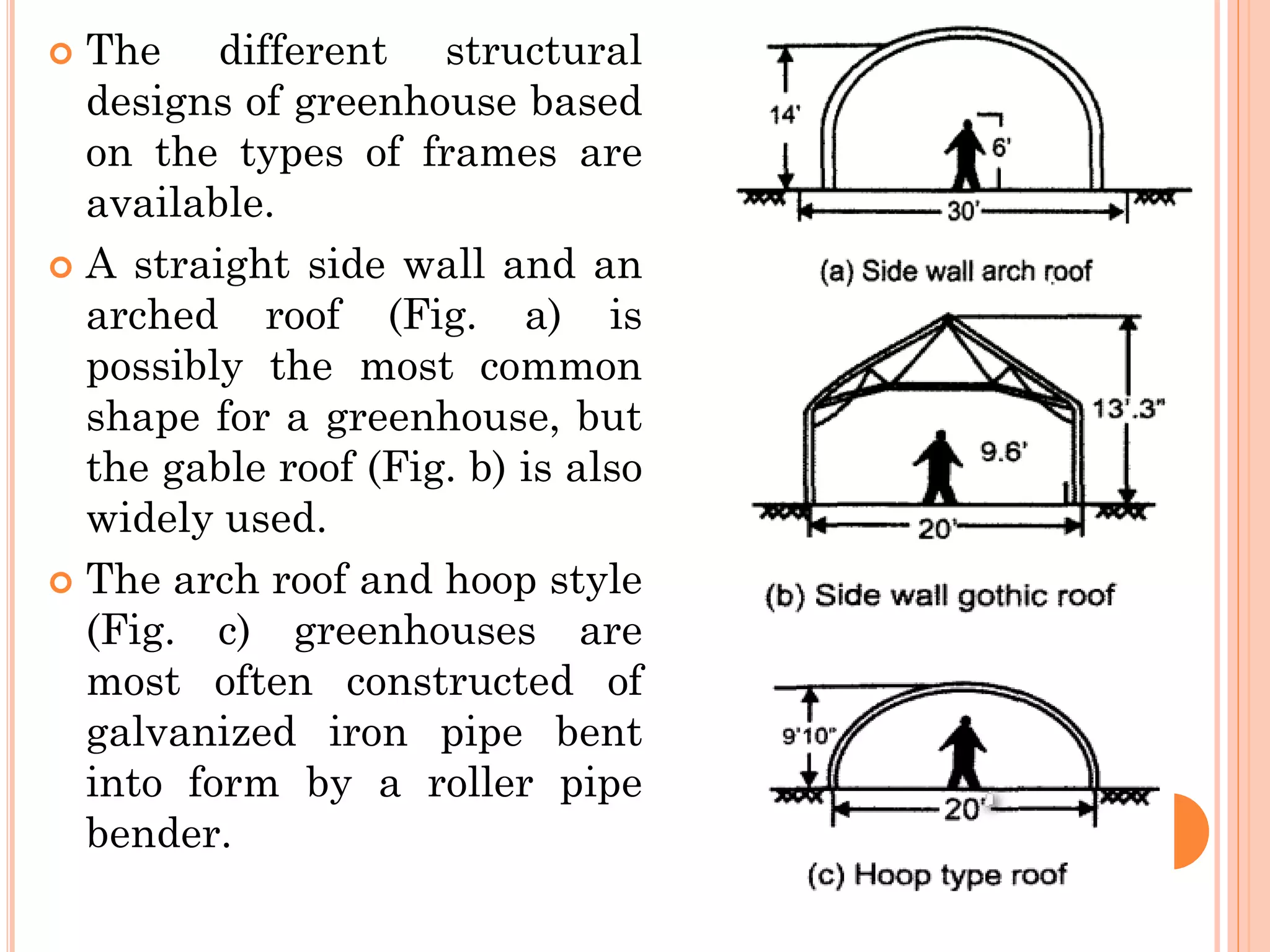 Planning and design of green house | PDF