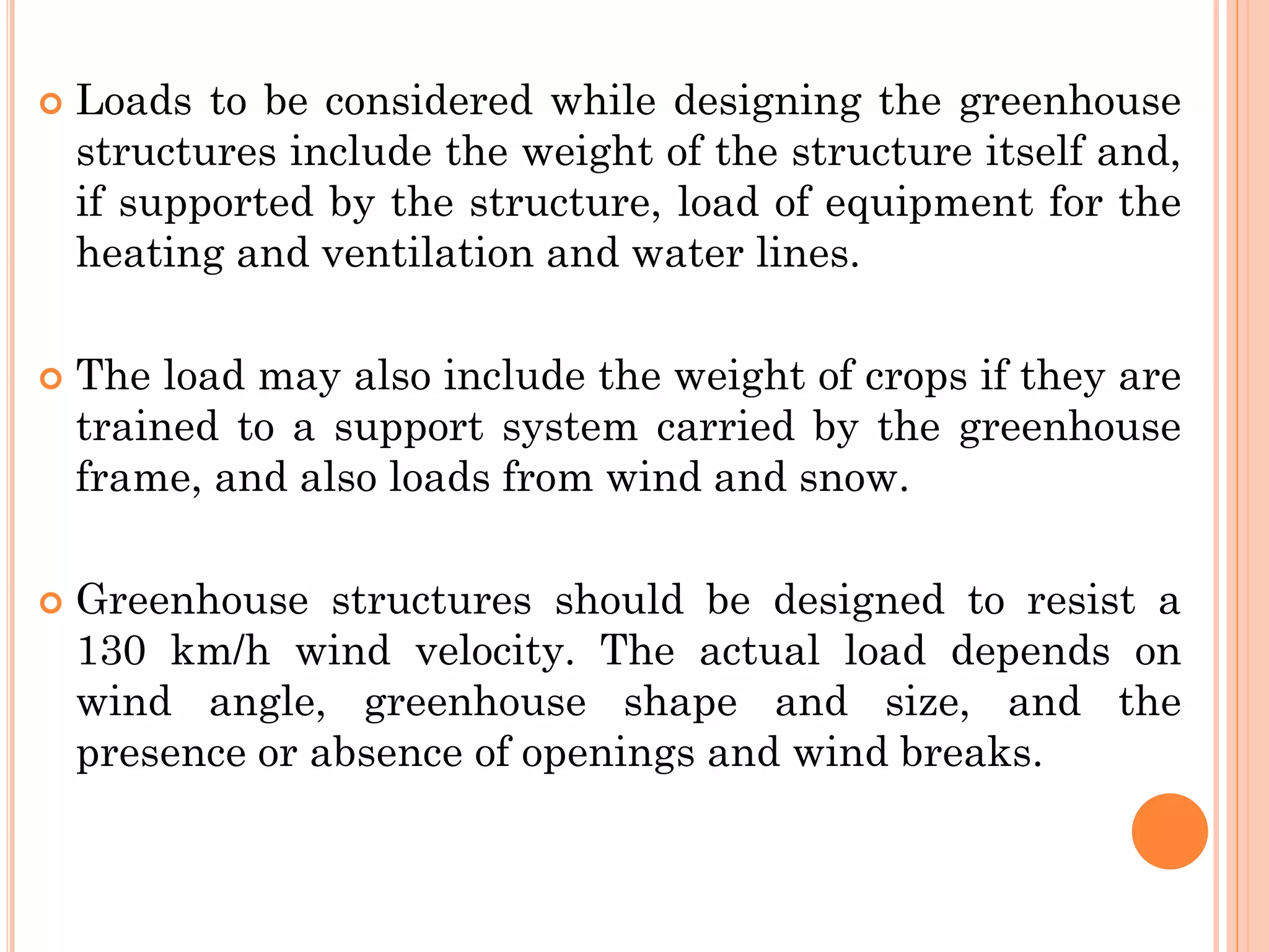 Planning and design of green house | PDF