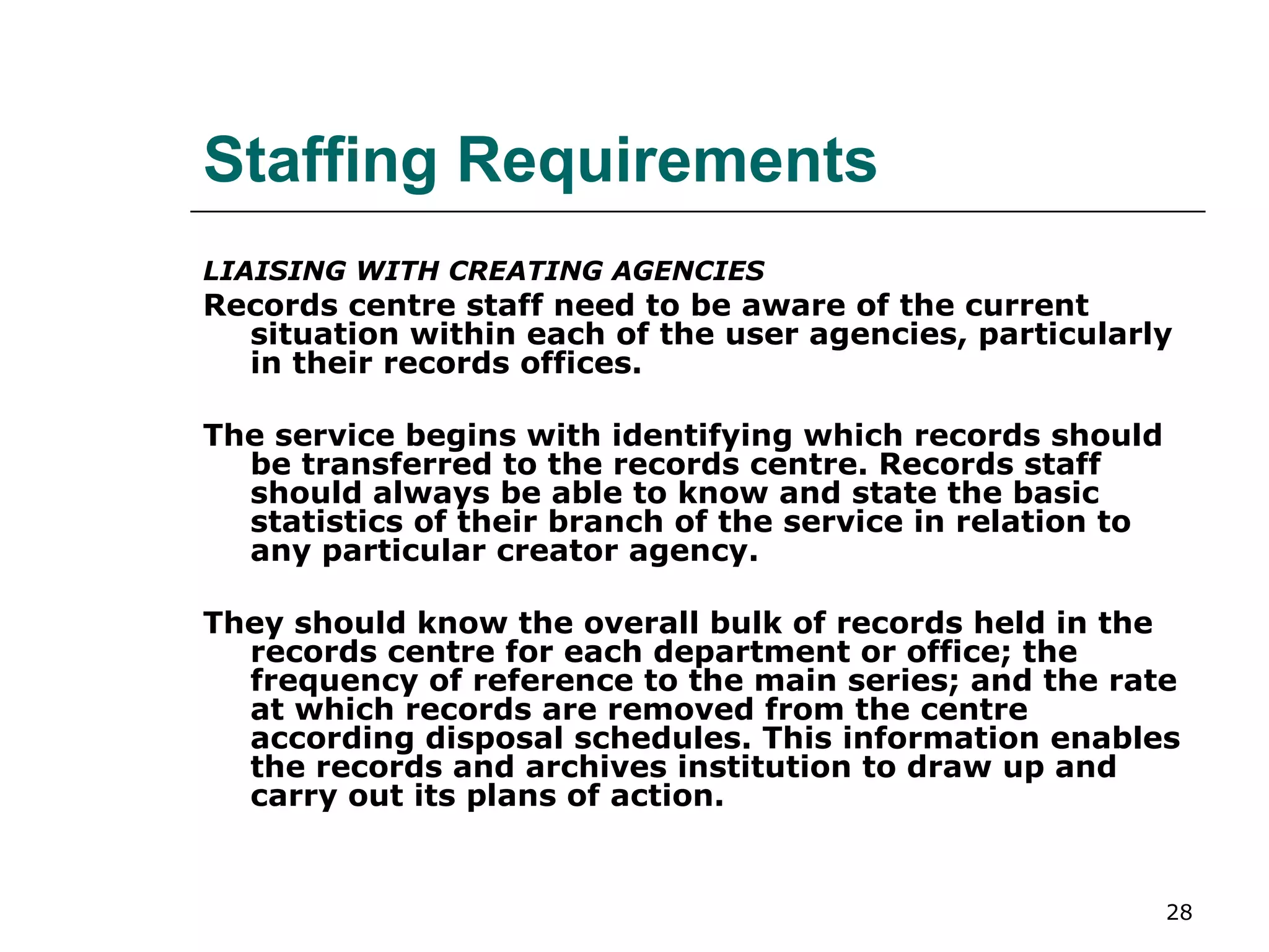 Planning and developing a records center | PPT