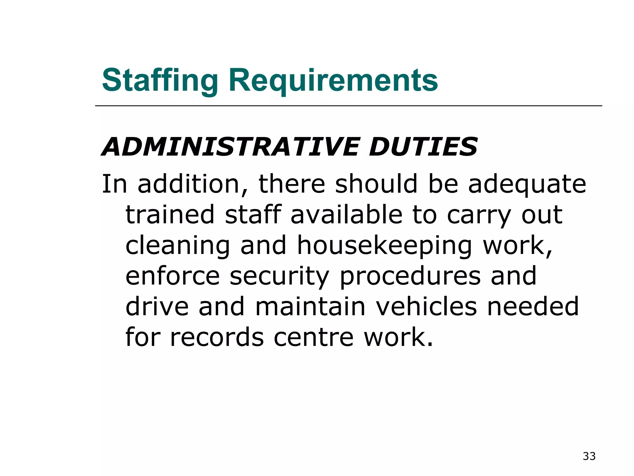 Planning and developing a records center | PPT