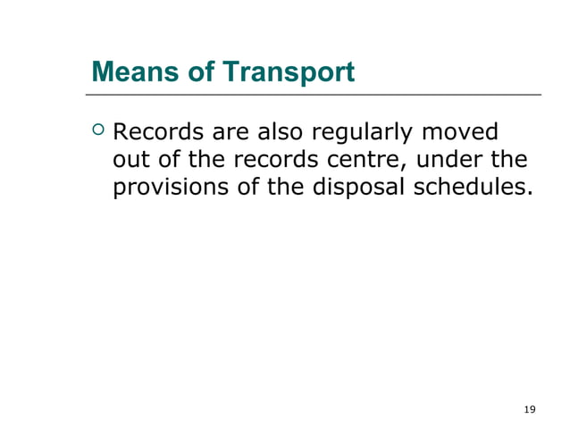 Planning and developing a records center | PPT