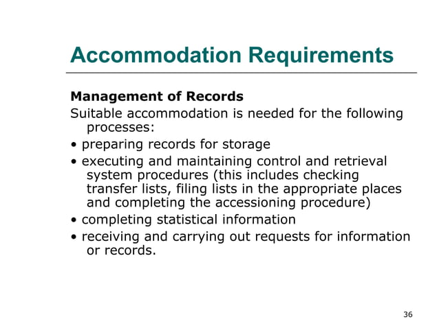 Planning and developing a records center | PPT